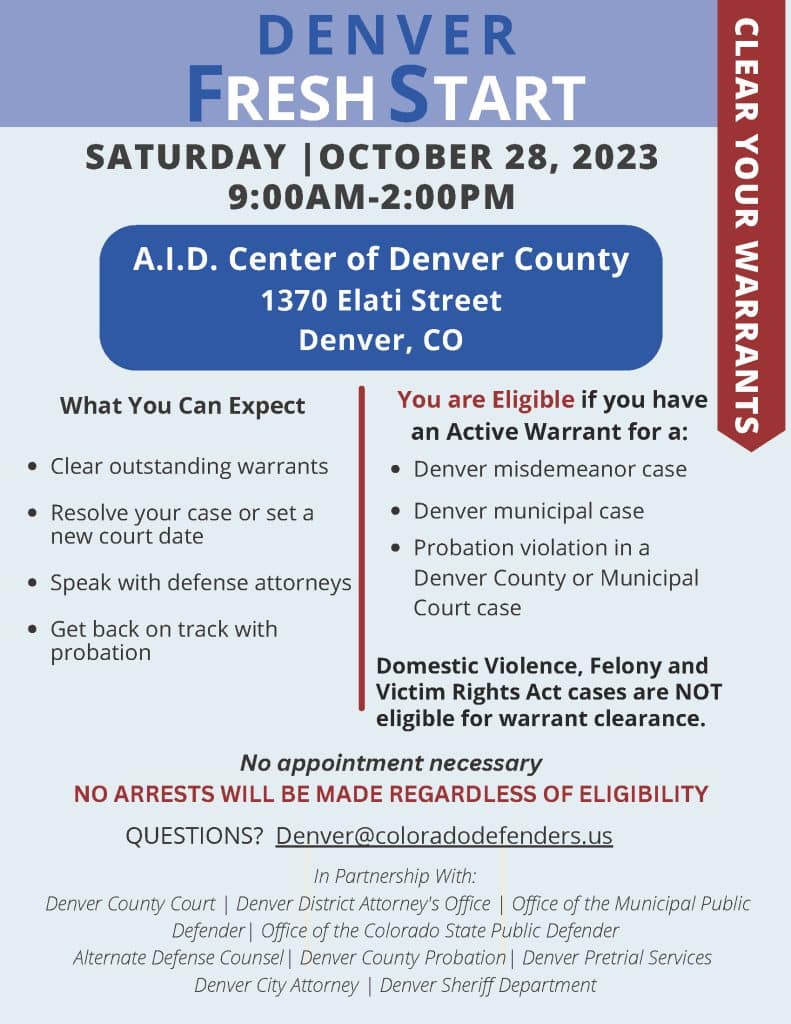 Denver Fresh Start – Denver DA